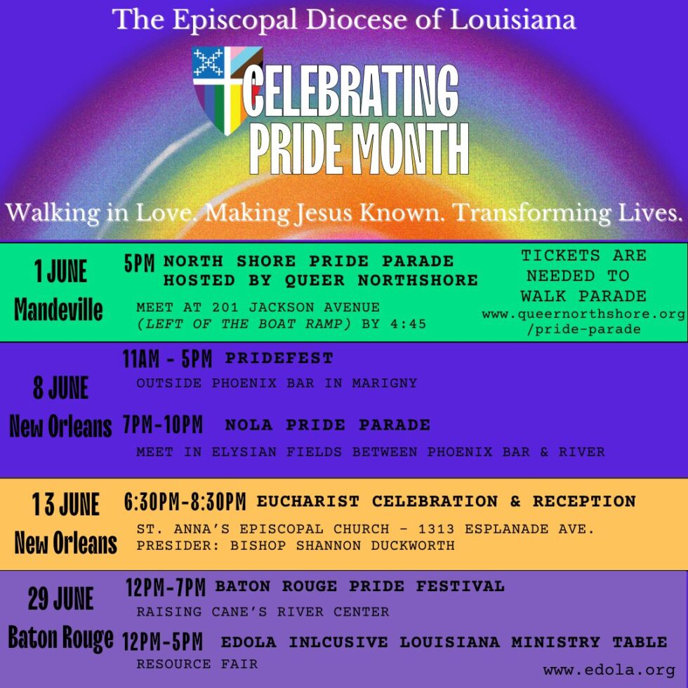 The Episcopal Diocese of Louisiana | Walking in Love. Making Jesus ...